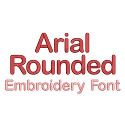 Arial Rounded Font Embroidery Font | AnnTheGran.com