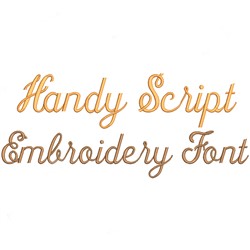 HandyScript Font Embroidery Font | AnnTheGran.com