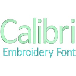 Calibri Font Embroidery Font | AnnTheGran.com