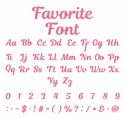 Favorite Font Embroidery Font | AnnTheGran.com
