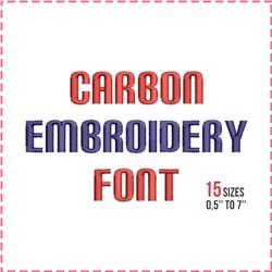 Carbon Font Embroidery Font | AnnTheGran.com