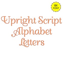 Upright Script Alphabets Embrilliance Embroidery Font | AnnTheGran.com