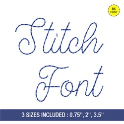 Cursive Stitch Font