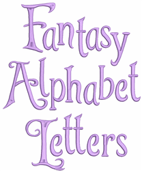Fantasy Alphabet Letters Embroidery Font | AnnTheGran.com
