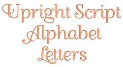 Upright Script Alphabets Embroidery Font | AnnTheGran.com