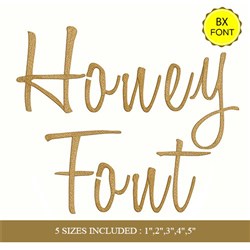 Honey Script Embrilliance Embroidery Font | AnnTheGran.com