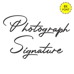Photograph Signature Embrilliance Embroidery Font | AnnTheGran.com