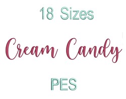 Cream Candy Font Embroidery Font | AnnTheGran.com