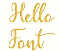 Hello Font Embroidery Font | AnnTheGran.com