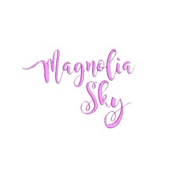 Magnolia Sky Font Embroidery Font | AnnTheGran.com