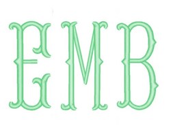Classic Monogram Embroidery Font | AnnTheGran.com