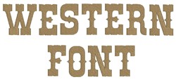 Western Font Embroidery Font | AnnTheGran.com