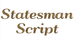 Statesman Script Style Font Embroidery Font | AnnTheGran.com