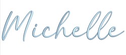 Michelle Font Embroidery Font | AnnTheGran.com