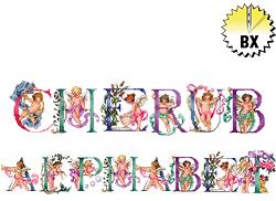 Cherub Alphabet Embrilliance Embroidery Font | AnnTheGran.com