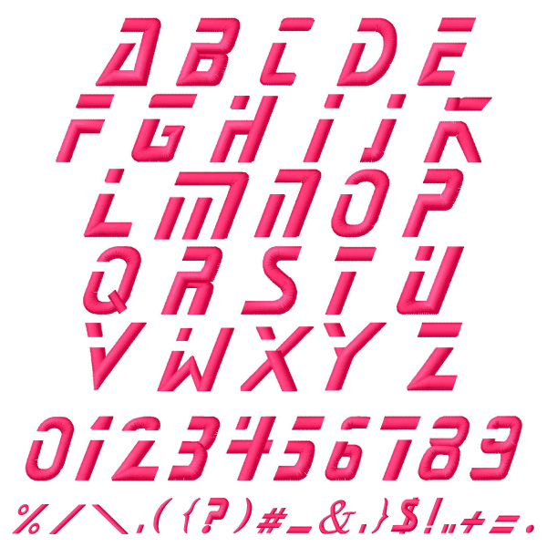 Home Format Fonts Embroidery Font: Star Trek Font from Grand Slam Designs