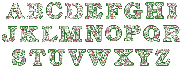PAISLEY ALPHABET Embroidery Font | AnnTheGran