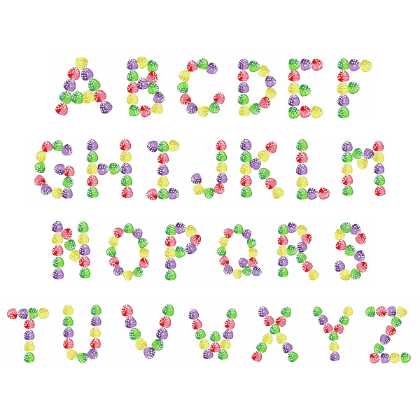Gum Drop Font Embroidery Font | AnnTheGran