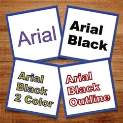 Arial Font Pack Embroidery Fonts | AnnTheGran.com