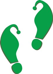 Elf Footprints Vector Illustration | AnnTheGran.com