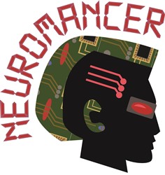 Neuromancer Head Vector Illustration | AnnTheGran.com