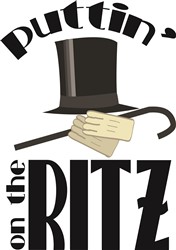 Puttin Ritz Vector Illustration | AnnTheGran.com