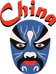 Chinese Mask Vector Illustration | AnnTheGran.com