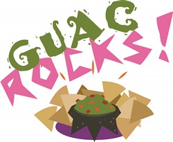 Guac Rocks Vector Illustration | AnnTheGran.com
