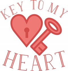 Key To Heart Vector Illustration | AnnTheGran.com