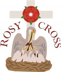 Rosy Cross Vector Illustration | AnnTheGran.com