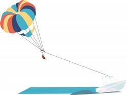 Parasailing Vector Illustration | AnnTheGran.com