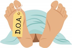 DOA Tag Vector Illustration | AnnTheGran.com