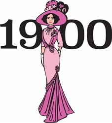 Victorian Lady Vector Illustration | AnnTheGran.com