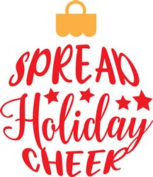 Spread Holiday Cheer Vector Illustration | AnnTheGran.com