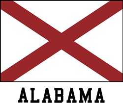 Alabama Flag Vector Illustration | AnnTheGran.com