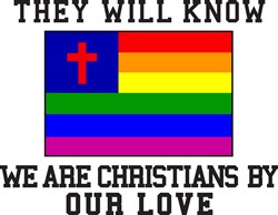 Christian Gay Flag Vector Illustration | AnnTheGran.com