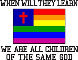 Christian Gay Flag Vector Illustration | AnnTheGran.com