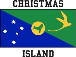 Christmas Island Flag Vector Illustration | AnnTheGran.com