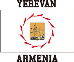 Yerevan Flag Vector Illustration | AnnTheGran.com
