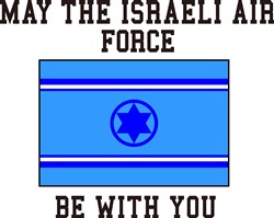 Israeli Air Force Flag Vector Illustration | AnnTheGran.com