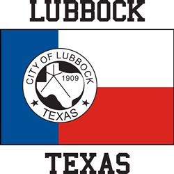 Lubbock Texas Flag Vector Illustration | AnnTheGran.com