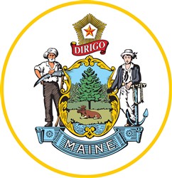 Maine State Seal Vector Illustration | AnnTheGran.com
