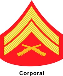 Corporal Rank Vector Illustration | AnnTheGran.com