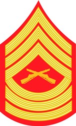 Master Sergeant Rank Vector Illustration | AnnTheGran.com