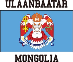 Ulaanbaatar Flag Vector Illustration | AnnTheGran.com