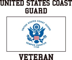 Coast Guard Veteran Vector Illustration | AnnTheGran.com