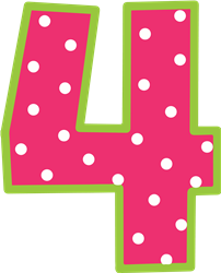 Birthday Number 4 SVG file - SVG cut files.com | AnnTheGran.com