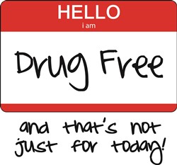 Drug Free Vector Illustration | AnnTheGran.com