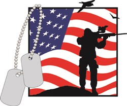 Support Our Troops Vector Illustration | AnnTheGran.com