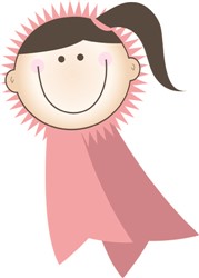 Girl Ribbon Vector Illustration | AnnTheGran.com